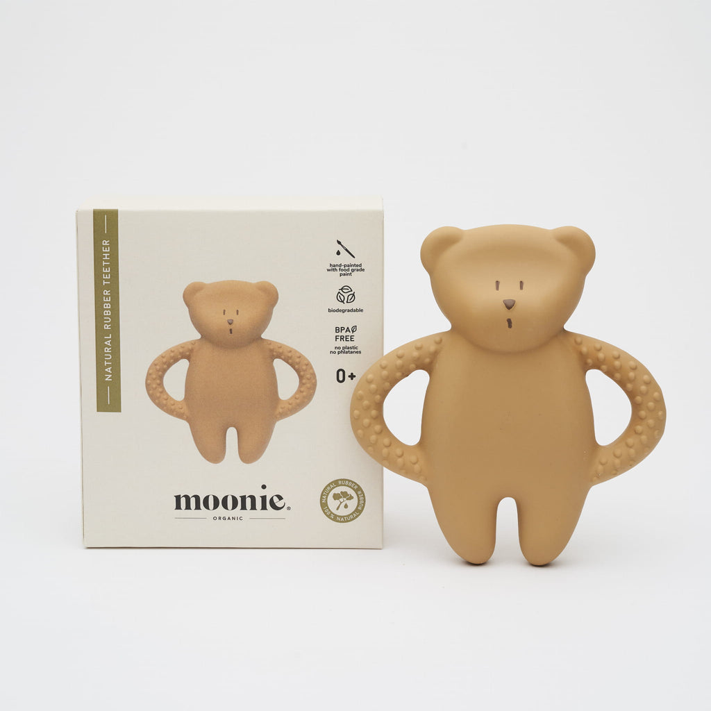 Moonie Organic Humming Teddy Bear Night Light - Cappuccino – Pine ...