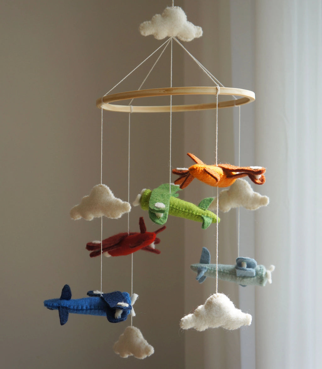 Aeroplane Baby Mobile - Mixed - Gamcha – Pine + Pear co.